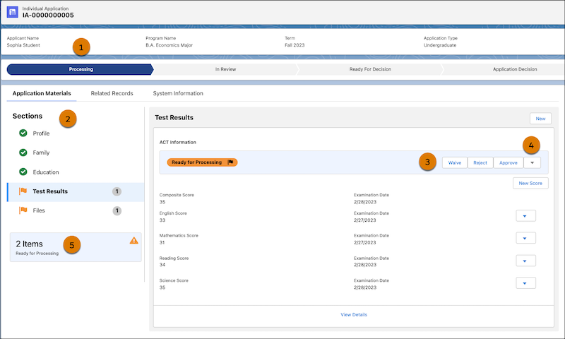 Verify, Review, and Decide on Applications