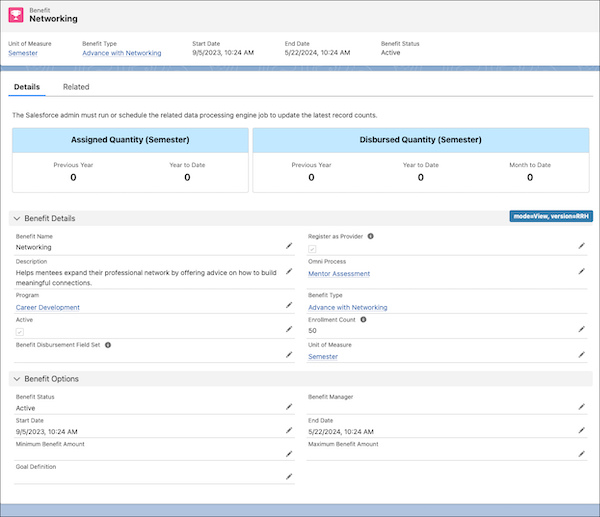 Create a Mentoring Benefit