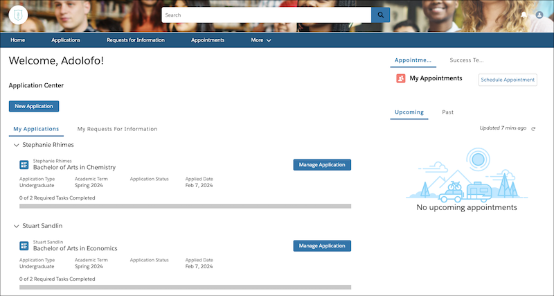 Configure an Applicant Portal for Agent and Parent Access