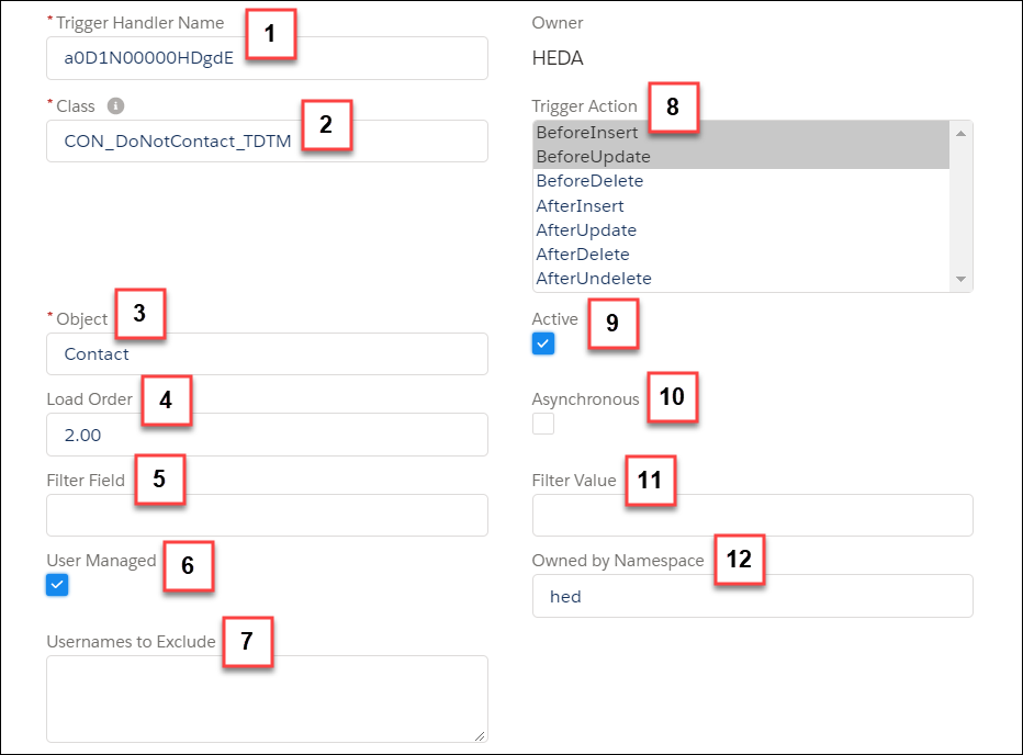 Manage Trigger Handlers For Eda