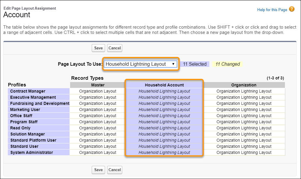 Configure Page Layouts