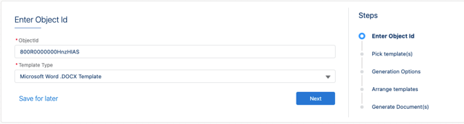 fndmultiDocxLwc OmniScript Steps