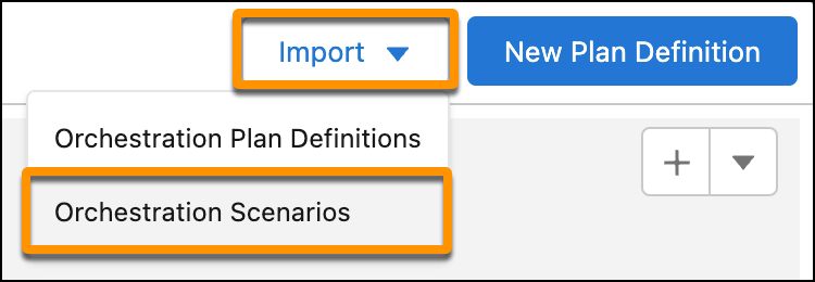 Import an Orchestration Scenario into a Fulfillment Diagram