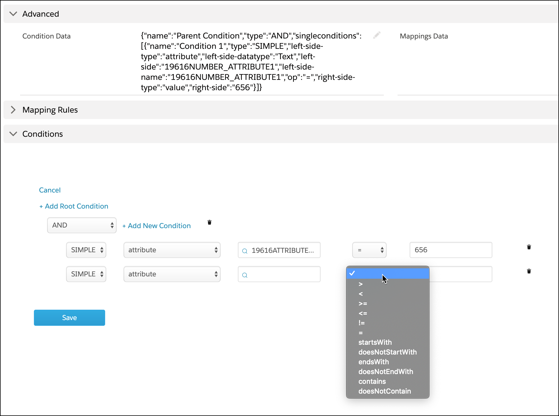 Order Decomposition Conditions