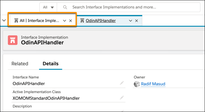 Correct the XOMSupplementalOrderLifeCycle interface implementation