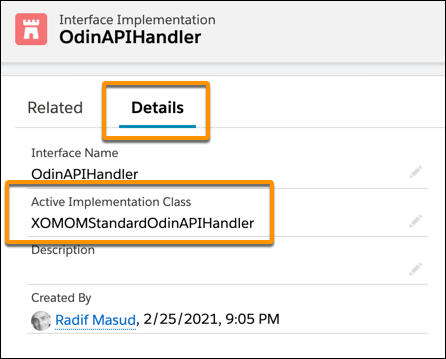Correct the OdinAPIHandler interface implementation