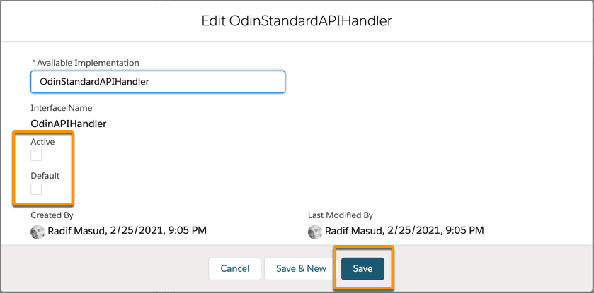 Correct the OdinAPIHandler interface implementation