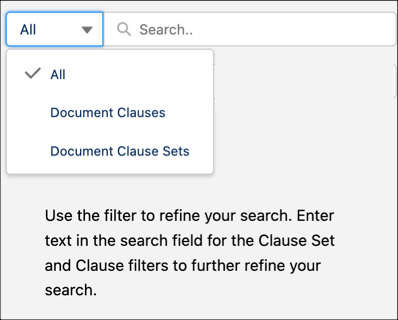 Search for Standard Clauses in Clause Library