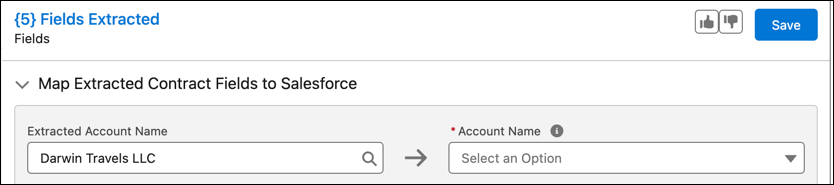 Map Extracted Contract Fields to Salesforce