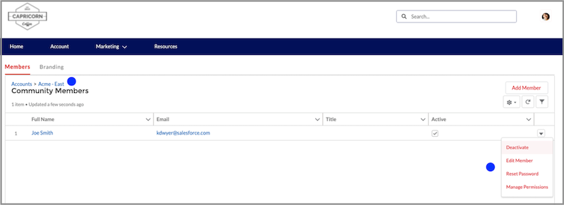 Give External Users Access to Manage Other Accounts