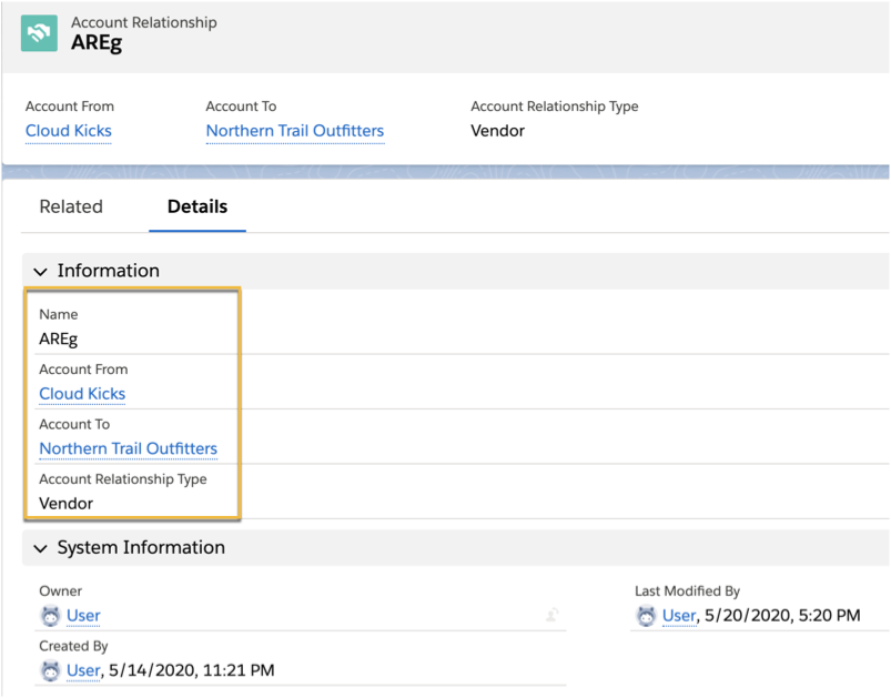 Create an Account Relationship