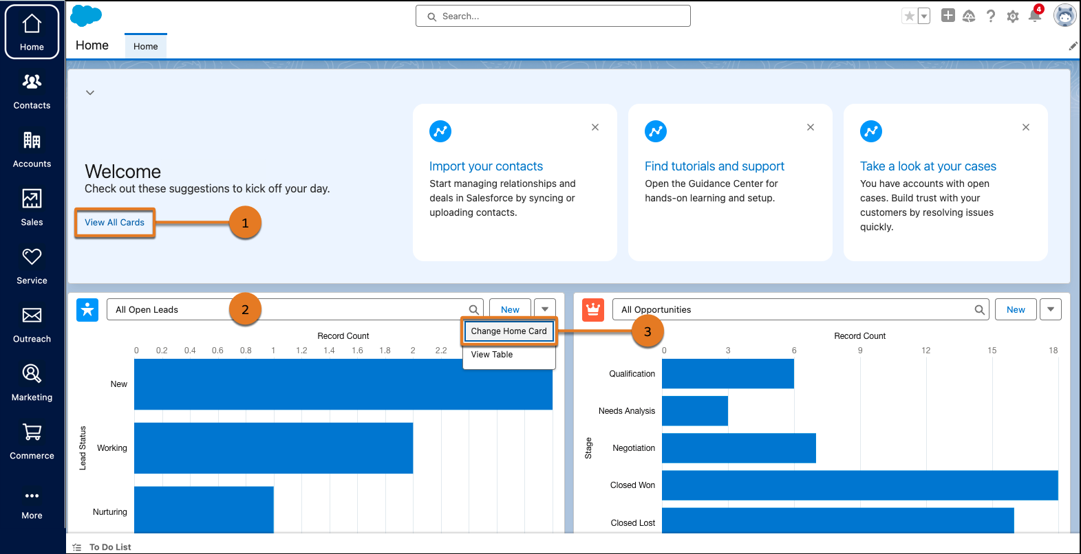 Home Apps and Home Pages in Lightning Experience