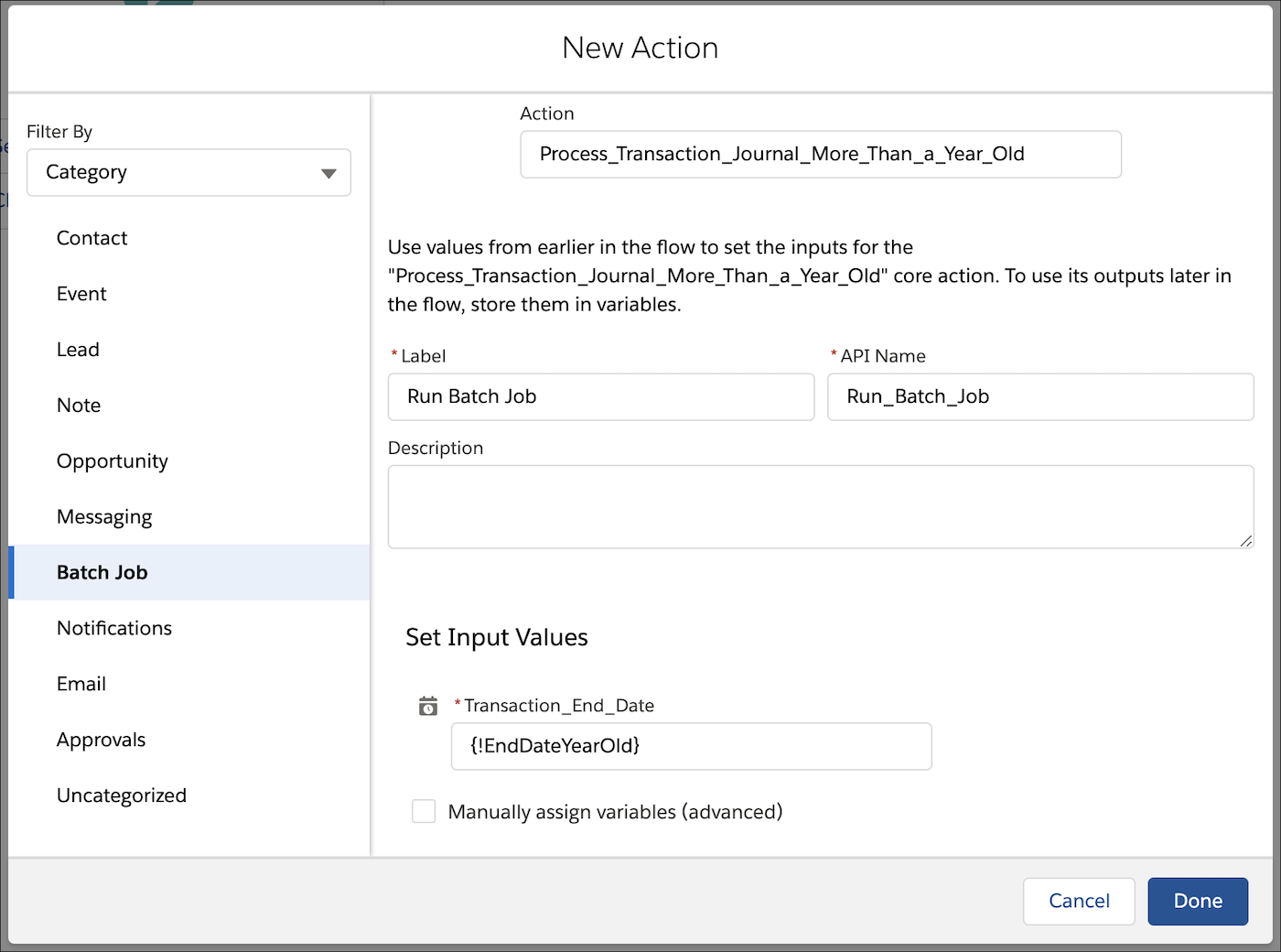 Schedule a Batch Job
