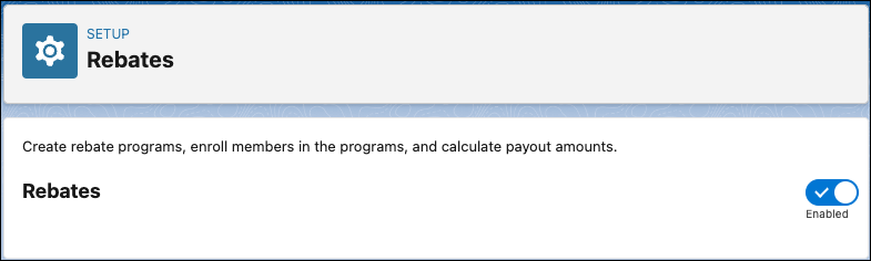 Enable Rebate Management