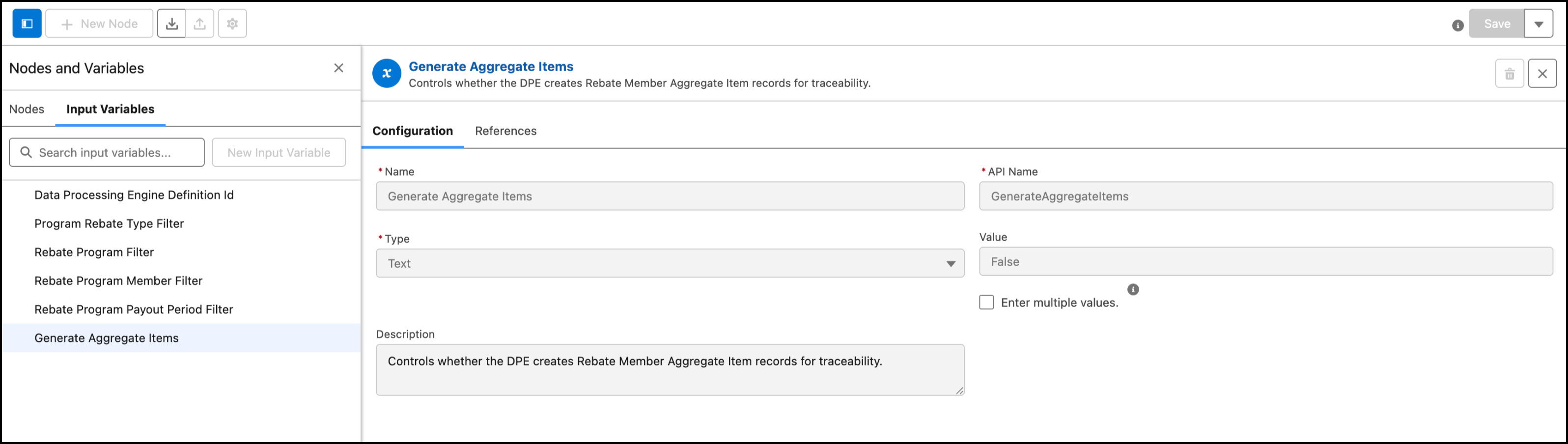 Traceability with Rebate Member Aggregate Items
