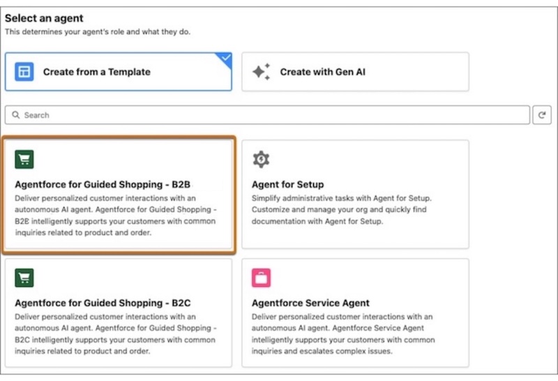 Create a Guided Shopping Agent for a B2B Store