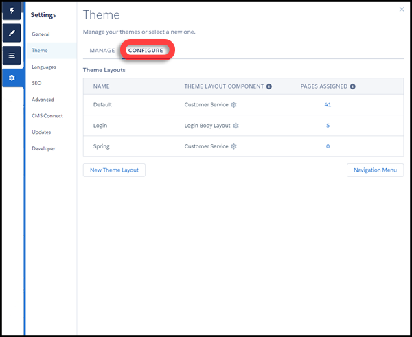 Change the Theme Layout of Your Experience Cloud Site’s Pages