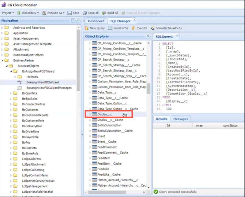 Sync Data to Modeler