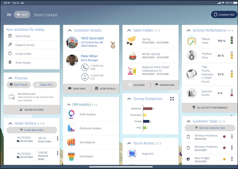 Store Cockpit for Enhanced Data Model