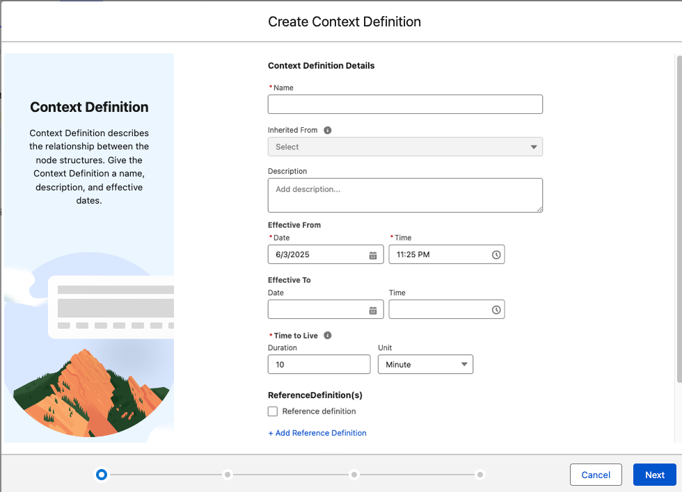 Create a Context Definition