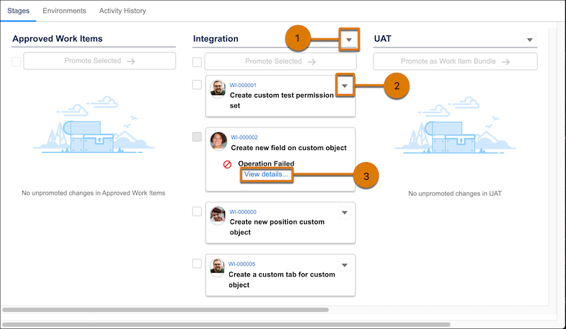 View Promotion Status