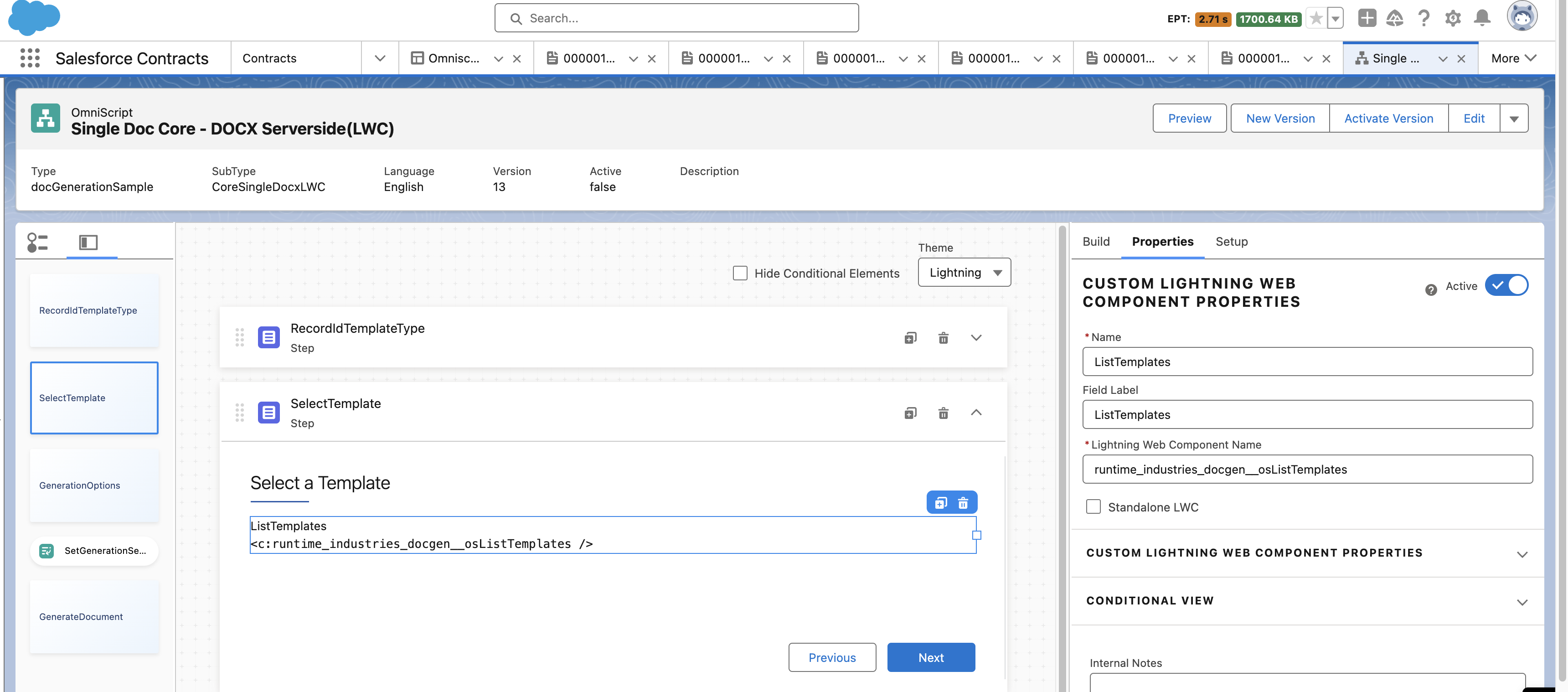 Document Generation with Omniscript