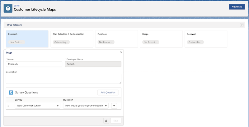 Track Satisfaction Across a Customer's Lifecycle