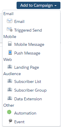 Campaign Associations in Marketing Cloud Engagement
