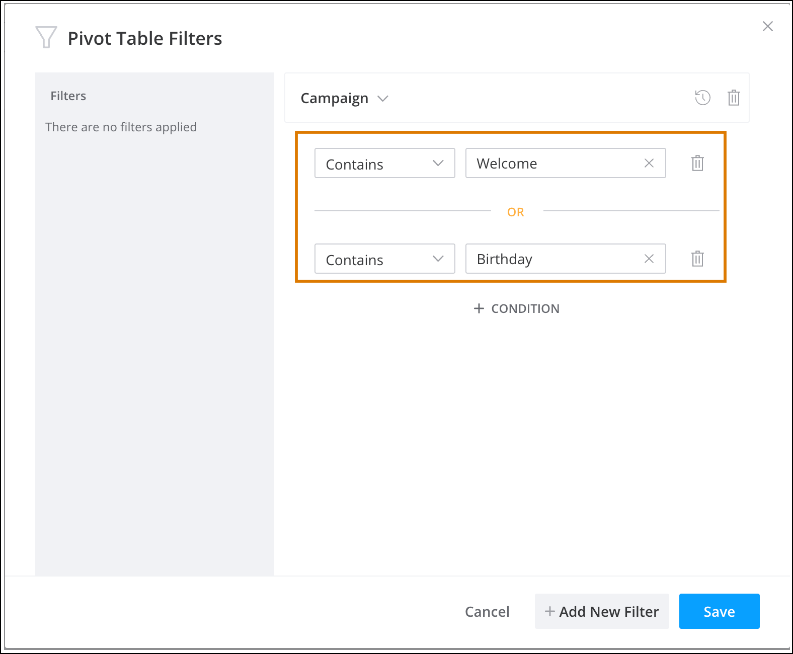 Apply Filters to a Pivot Table