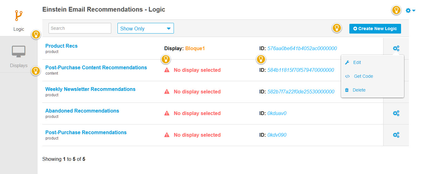 Einstein Email Recommendations Dashboard