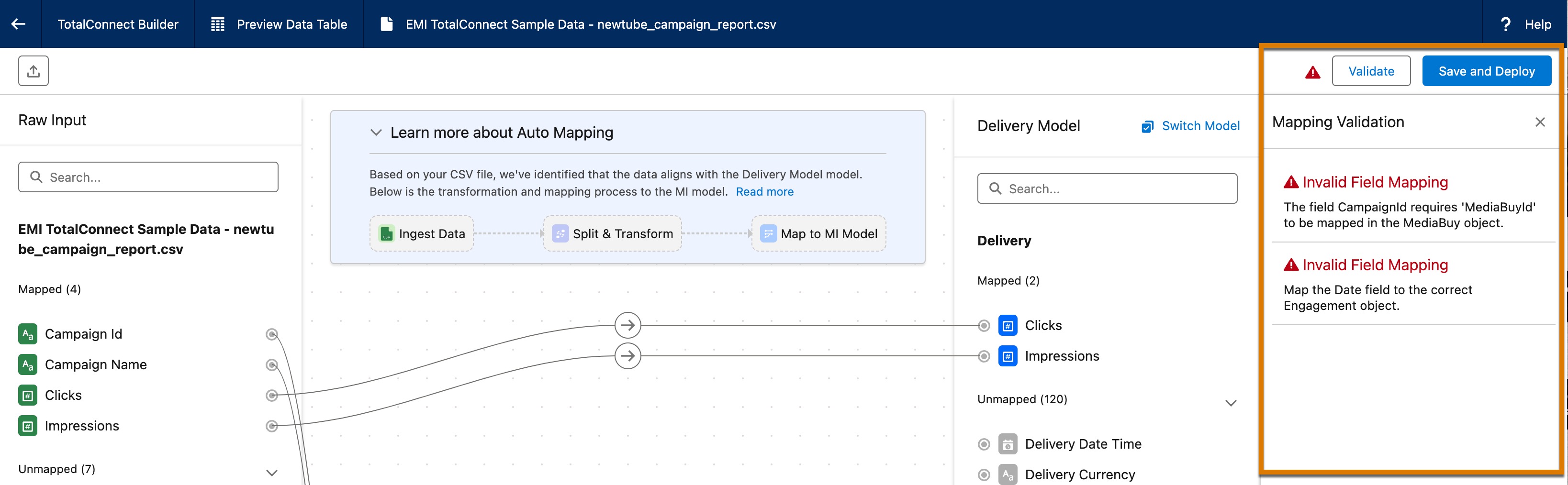 Create a Data Pipeline With Custom Data in TotalConnect
