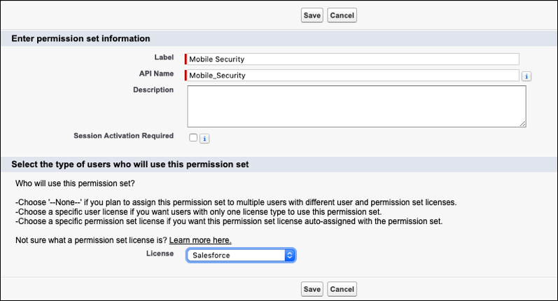 Enable Users for Security Enforcement