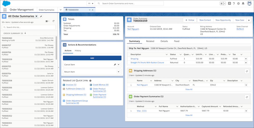 Get to Know the Order Management Console