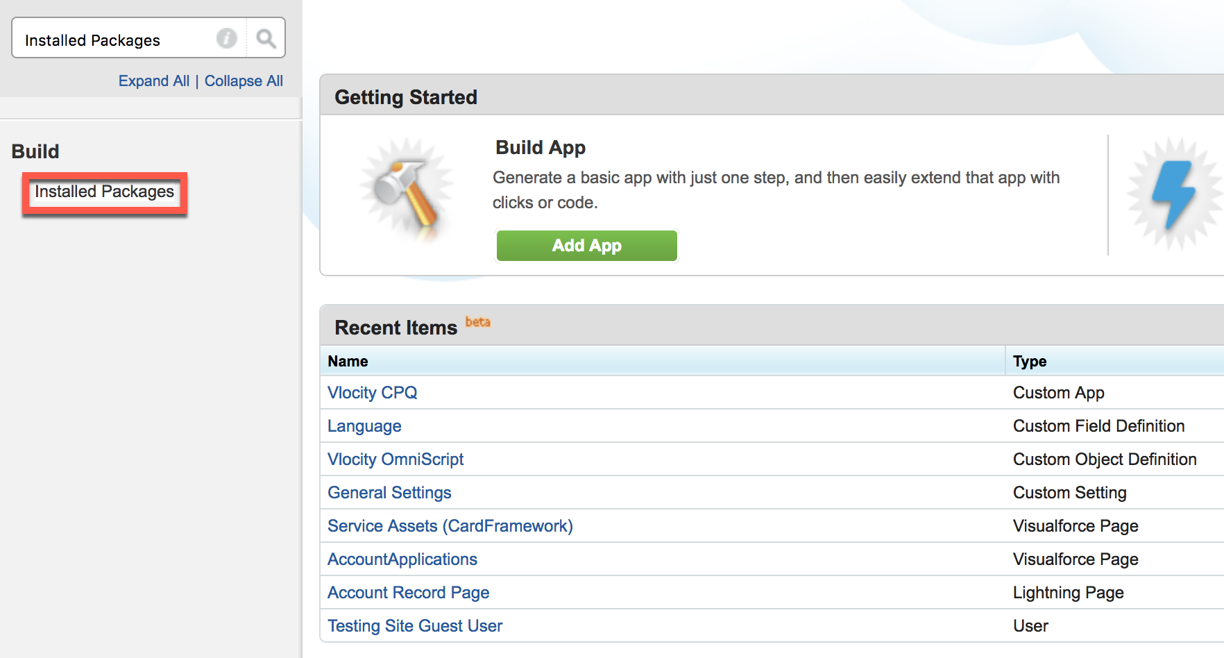 View the Namespace and Version of Managed Packages
