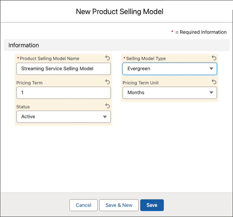 Create a Product Selling Model