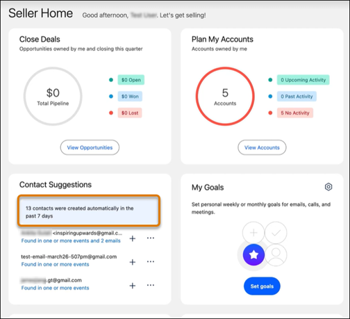 Automatic Contact Creation
