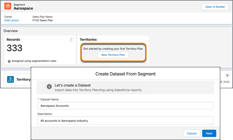 Plan Territories from Segments