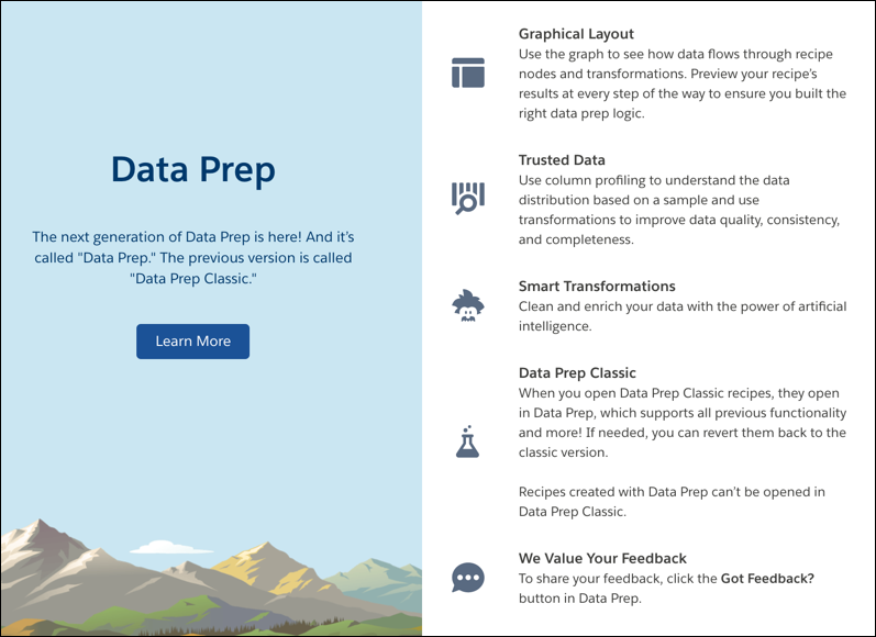 Create a Recipe with Data Prep