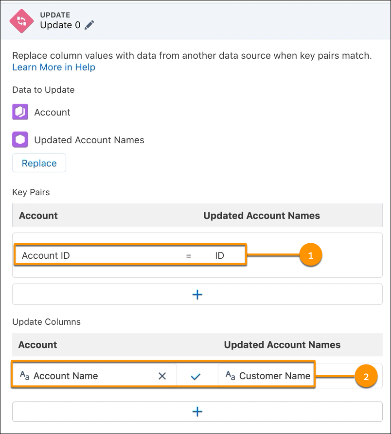Update Node: Swap Column Values