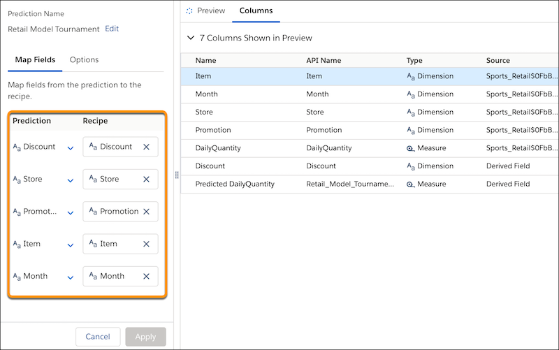 Discovery Predict Transformation: Get Einstein Discovery Predictions