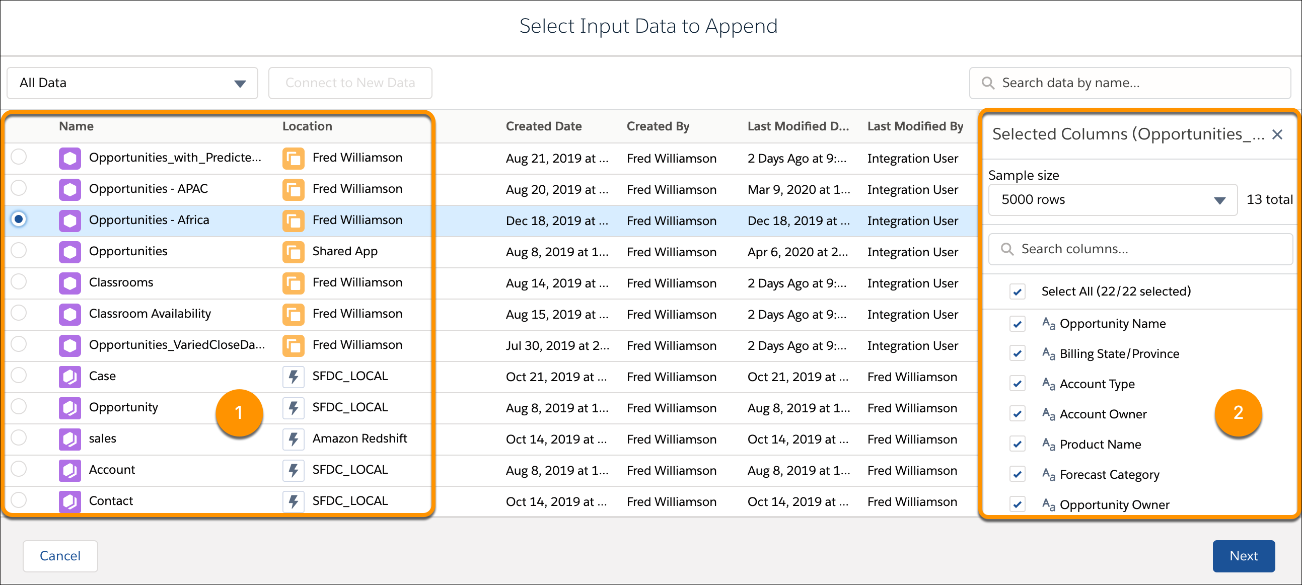 Append Node: Stack Rows from Different Sets of Data