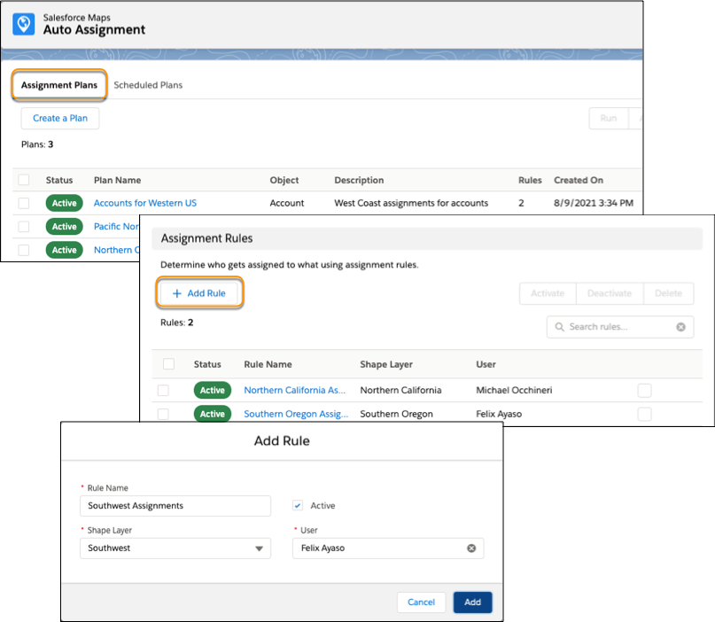 Determine Record Assignments in Rules