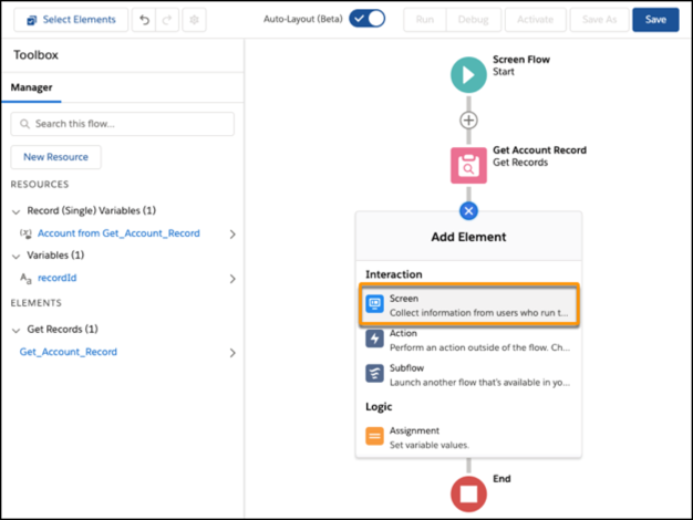 Set Up a Screen That Appears When Reps Check In to Visits