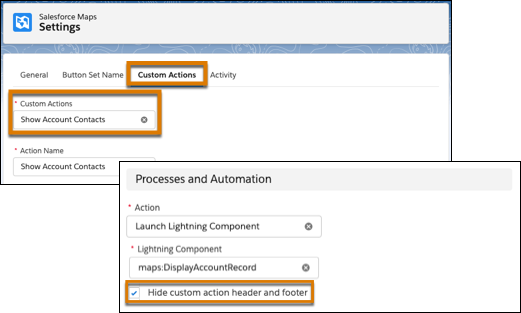 Configure Custom Actions That Include Lightning Web Components and Flows