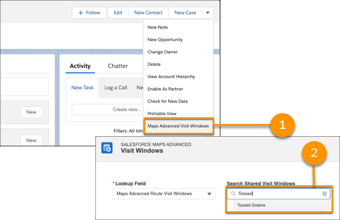 Create Shared Visit Windows for Individual Routable Object Records