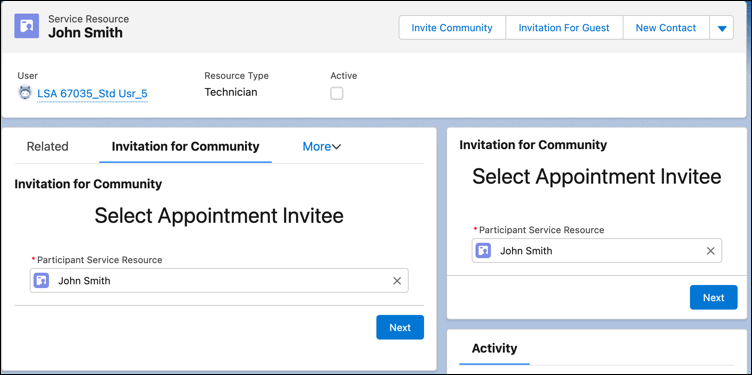 Share Service Resource Availability by Using an Invitation URL