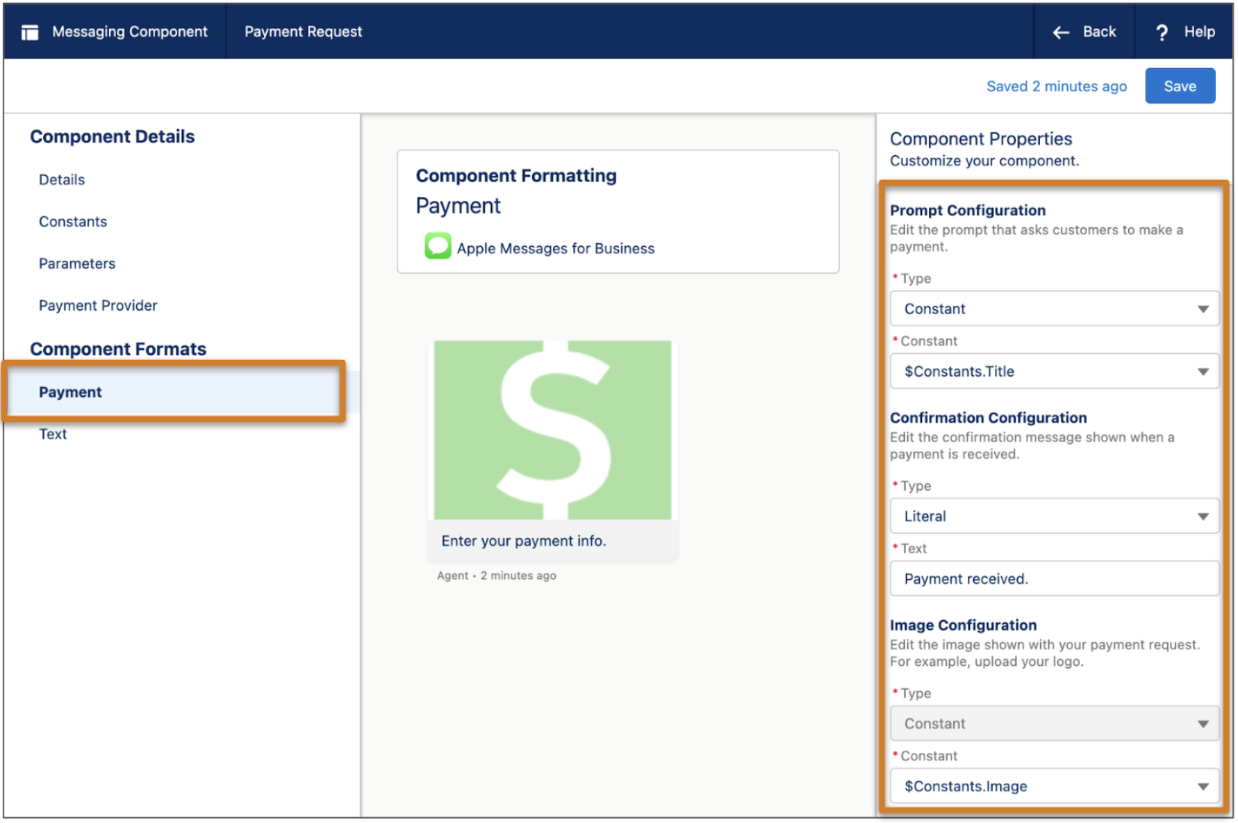 Create and Send Payment Requests in Messaging Sessions