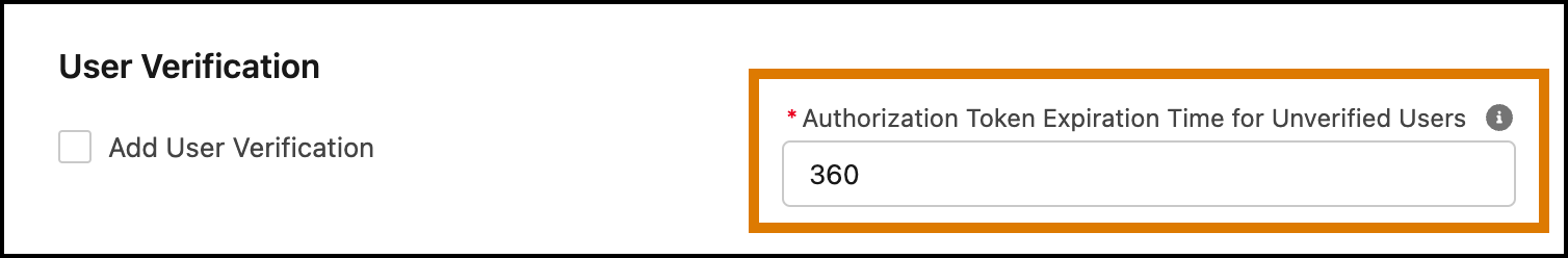 Set Up User Verification