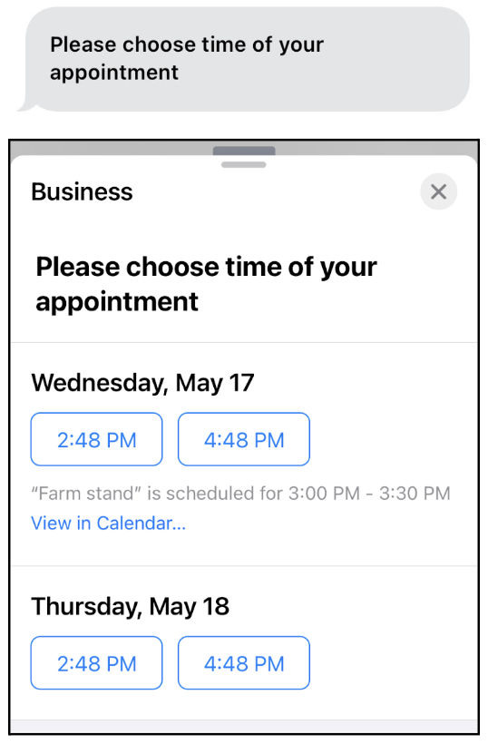 Messaging Component Types and Formats