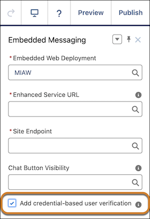 Set Up Credential-Based User Verification